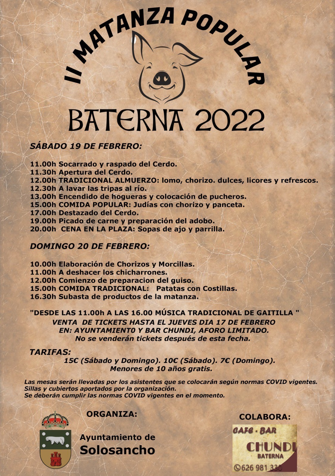 VUELVE LA FIESTA DE LA MATANZA!!!! Tras el parón del año 2021, esta año ...